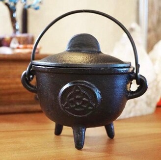 Etsy Cast Iron Cauldron With Lid & Handle, Pentacle, Tree Of Life, Triquetra, Triple Moon, Altar ...
