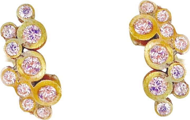 Lily Flo Jewellery Women's Gold Blisstonique Pink Sapphire And Diamond ...