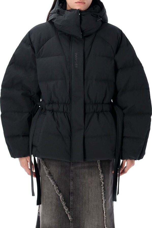 Ganni Tech Oversized Puffer Jacket - ShopStyle