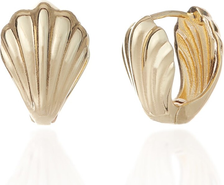 De Chloe Jewels Women's Paloma Shell Earrings Gold - ShopStyle
