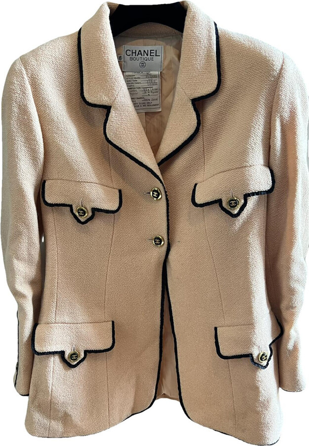 Chanel La Petite Veste Noire wool suit jacket - ShopStyle Vests