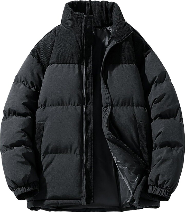 BIISDOST Down Coat Men's Winter Hiking Jacket Padded Soft Buffer ...