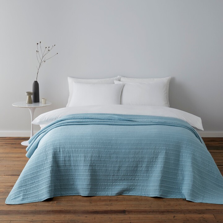 Dunelm Channel Stitch Duck Egg Bedspread Duck Egg (Blue) - ShopStyle ...