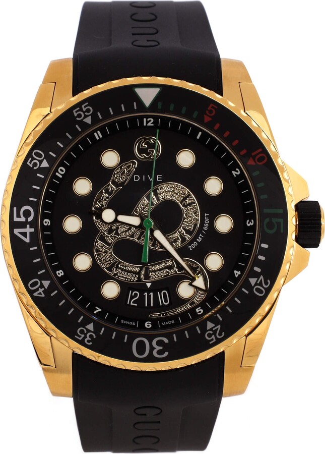 Gucci Snake Dive Quartz Watch - ShopStyle