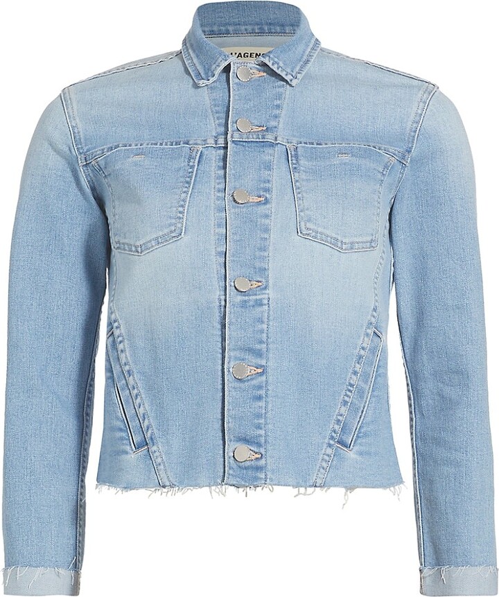 L'Agence Janelle Slim Denim Jacket - ShopStyle