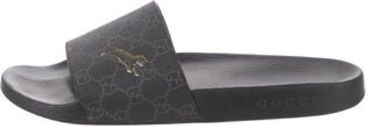 Gucci GG Supreme Slides - ShopStyle