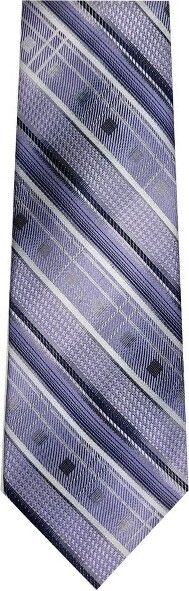 The Dapper Tie TheDapperTie Men' Lavender, Black And White Stripe ...