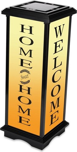 Techko Maid LED Solar 24.4" Welcome Home Medium Decorative Outdoor ...