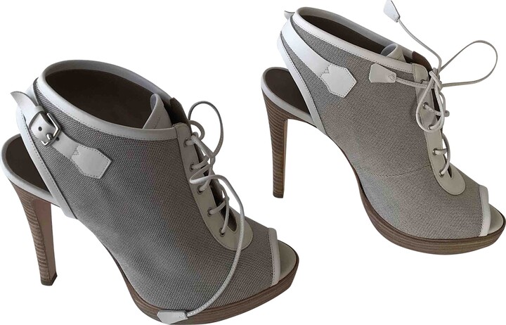 Hermes Cloth heels - ShopStyle Pumps