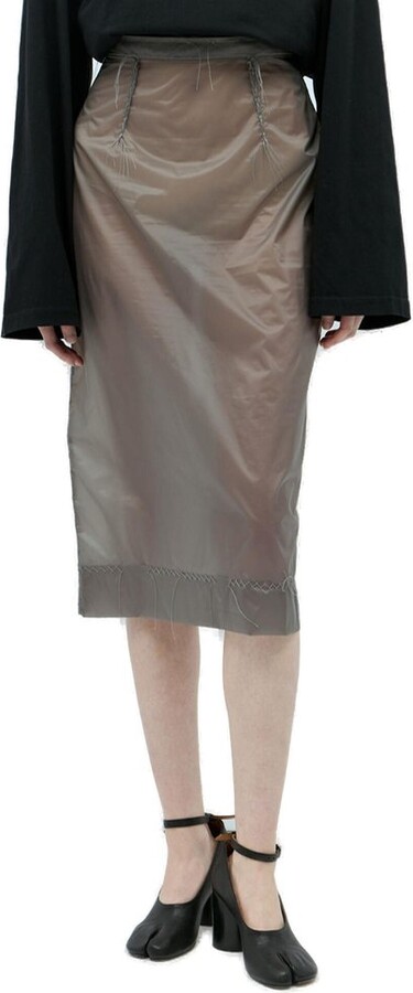 Maison Margiela Inside Out High-Waist Pencil Skirt - ShopStyle
