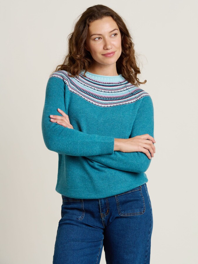 Brakeburn Fair Isle Knit Crew Neck Jumper - ShopStyle