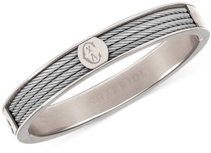 Charriol Logo Bangle Bracelet in Stainless Steel - ShopStyle Jewelry