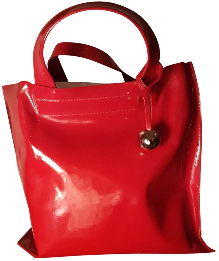Furla Red Patent leather Handbags - ShopStyle Tote Bags