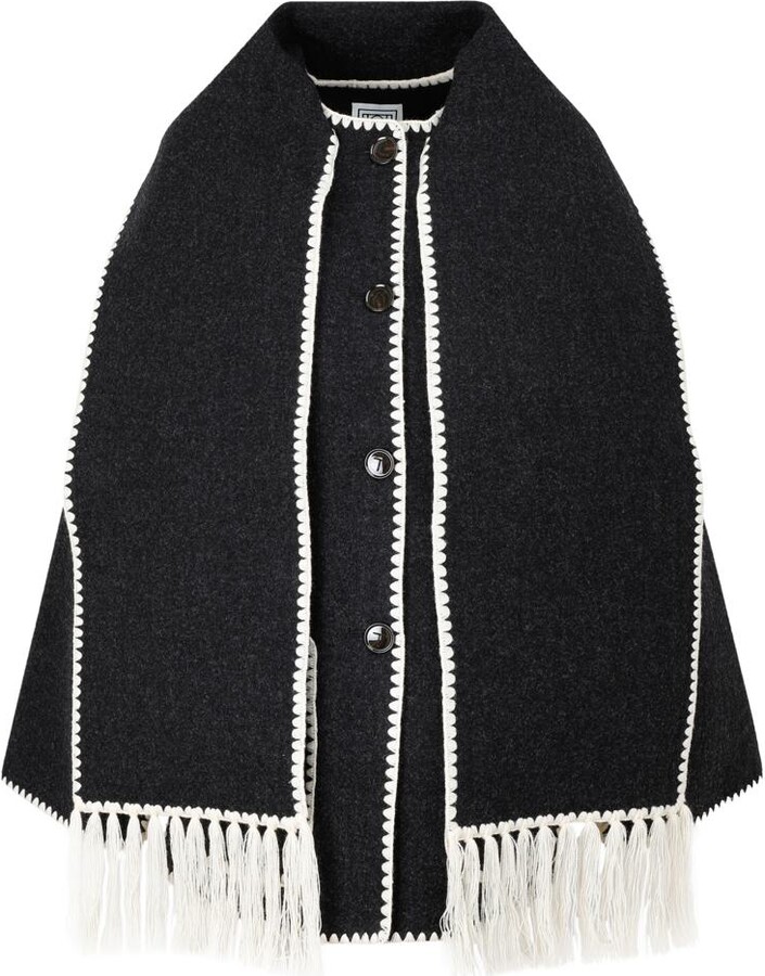 Totême Embroidered Scarf Jacket - ShopStyle