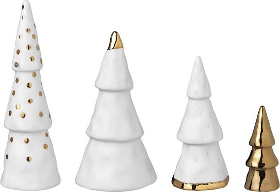 Rader Winter Forest Porcelain Fir Trees, Set of 4 - ShopStyle ...