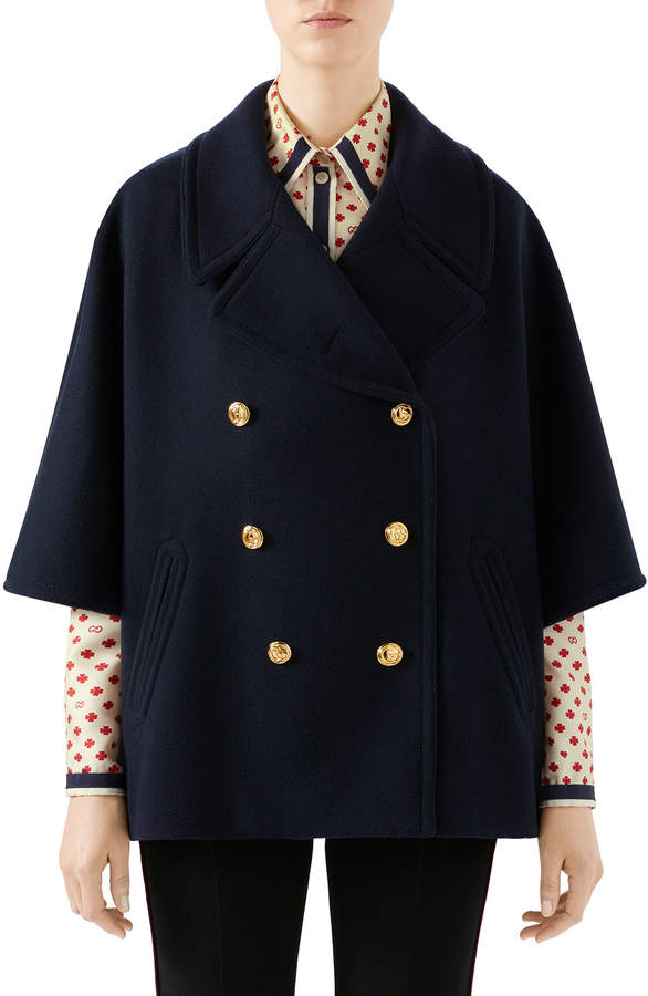 Gucci Military Cloth Caban Jacket - ShopStyle Outerwear