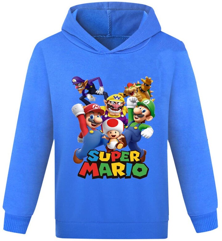 Temolie Super Mario Brothers Boys Hoodie Mario And Luigi Kids ...