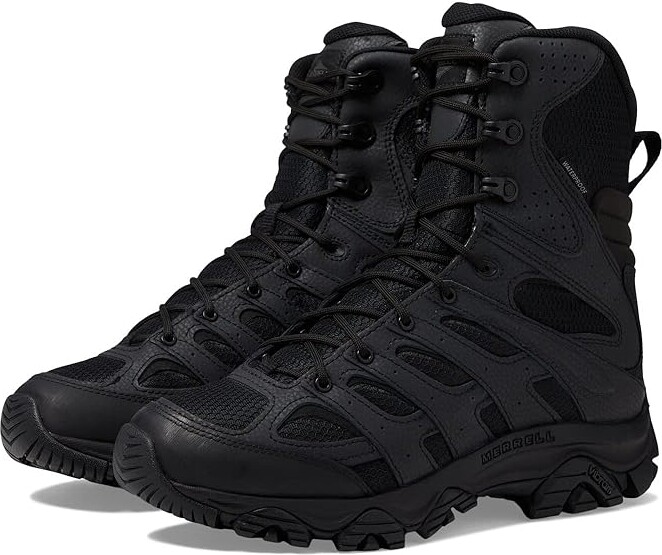 Merrell Work Moab 3 8 Tactical Zip Wp (Black) Men's Shoes - ShopStyle Boots