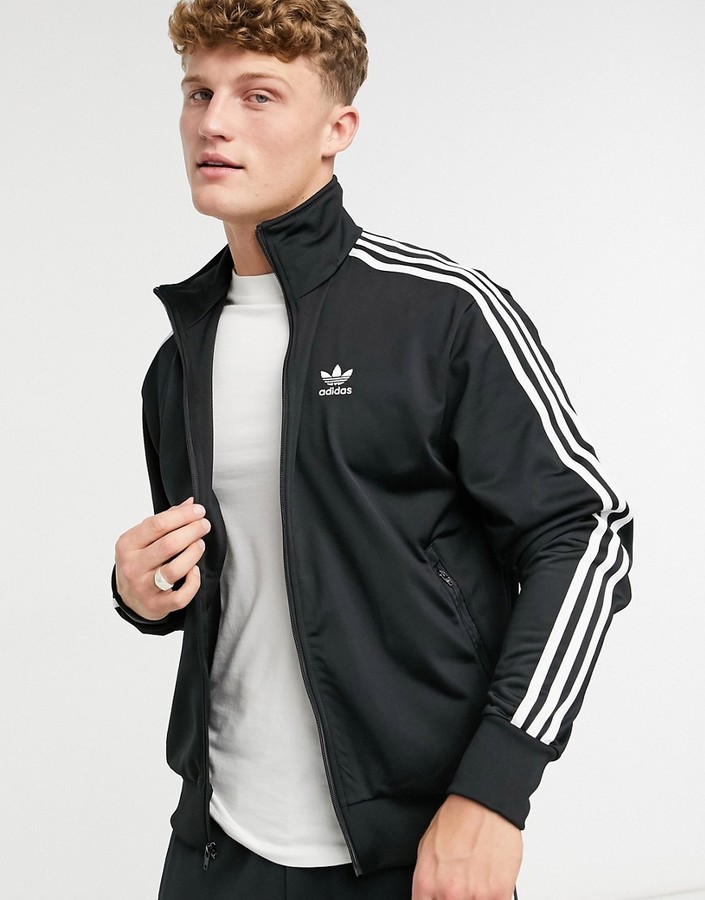 adidas firebird track jacket in black - ShopStyle Outerwear