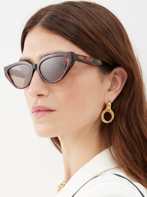 Fendi Eyewear Cat-eye Acetate Sunglasses - ShopStyle
