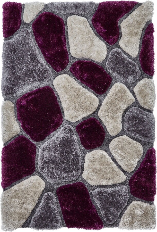 Dunelm Noble House Pebbles Rug Noble House Pebble Grey Purple ...