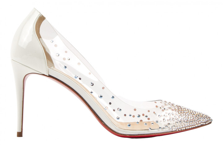 Christian Louboutin White Plastic Heels - ShopStyle Shoes