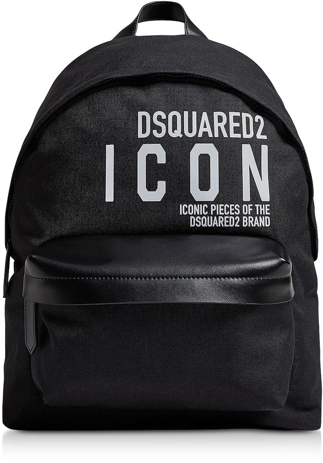DSQUARED2 New Icon Black Nylon Men's Backpack - ShopStyle