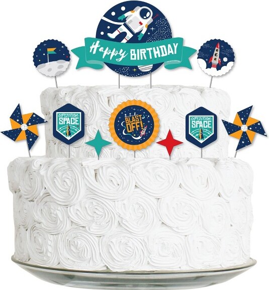 Big Dot of Happiness Blast Off to Outer Space - Rocket Ship Birthday ...