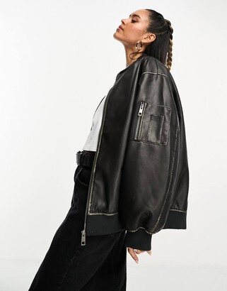 ASOS Women's Leather & Faux Leather Jackets | ShopStyle
