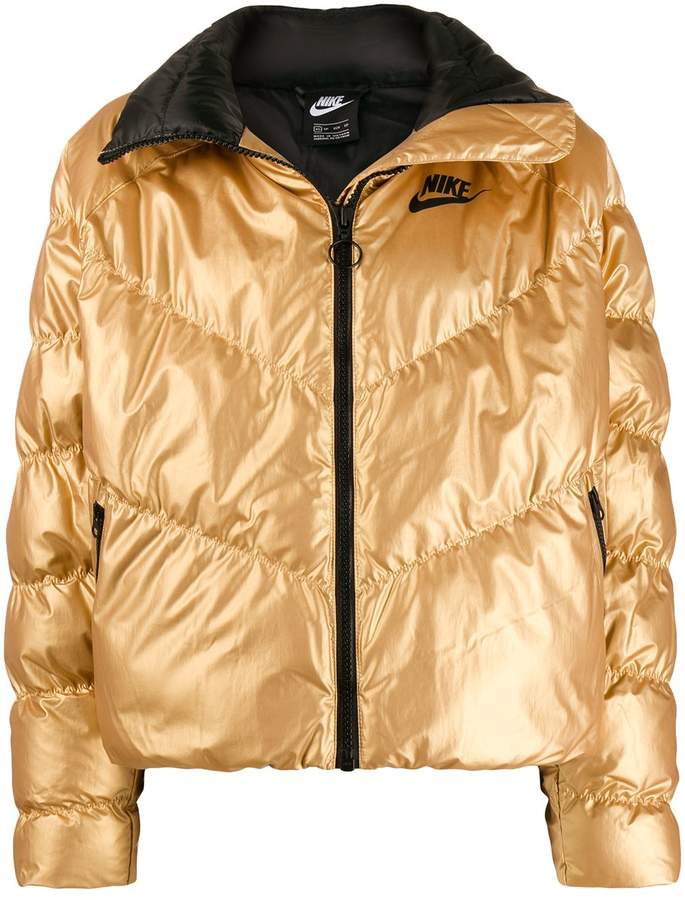 Nike Metallic Puffer Jacket - ShopStyle
