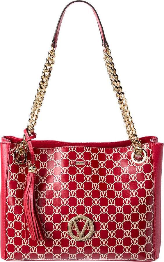 Valentino By Mario Valentino Luisa Monogram Leather Shoulder Bag ...