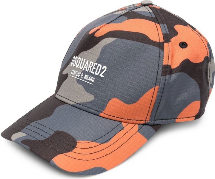DSQUARED2 camouflage-print logo baseball cap - ShopStyle Hats