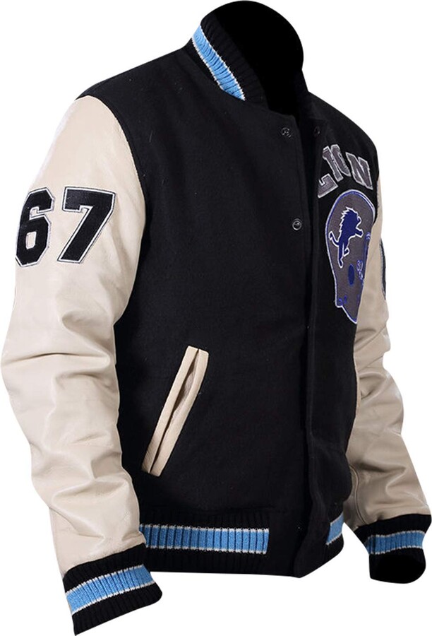 Aksah Fashion Men's Beverly Hills Cop Sports Letterman Varsity Black ...
