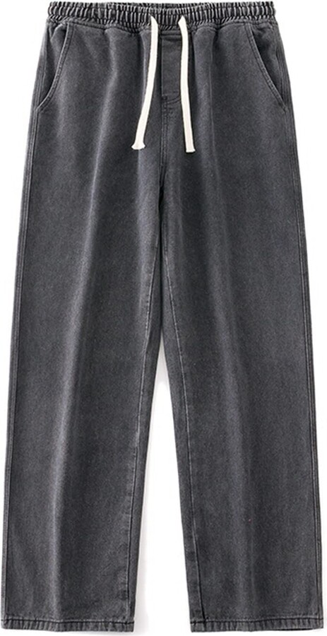 Generic Men's Motion Denim Bootcut Jean with Drawstring Ins Stylish ...