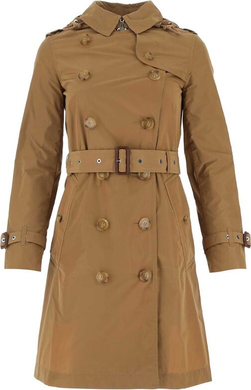 Burberry Detachable Hood Trench Coat - ShopStyle