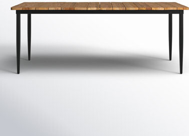 AllModern Brava Reclaimed Teak & Aluminum Indoor/Outdoor Dining Table ...