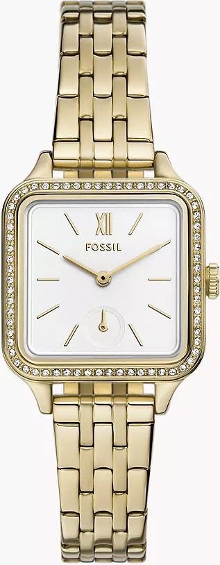 Fossil Outlet Colleen Three-Hand Gold-Tone Stainless Steel Watch ...