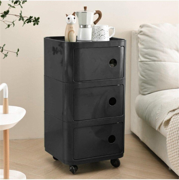 Living and Home Square Multi-Tiered Plastic Storage Drawer Unit ...