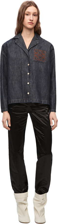 Loewe Luxury Pyjama blouse in denim - ShopStyle