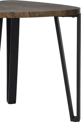 IGEMAN Nesting Triangle Coffee Table, Set Of 3 End Tables for Living ...