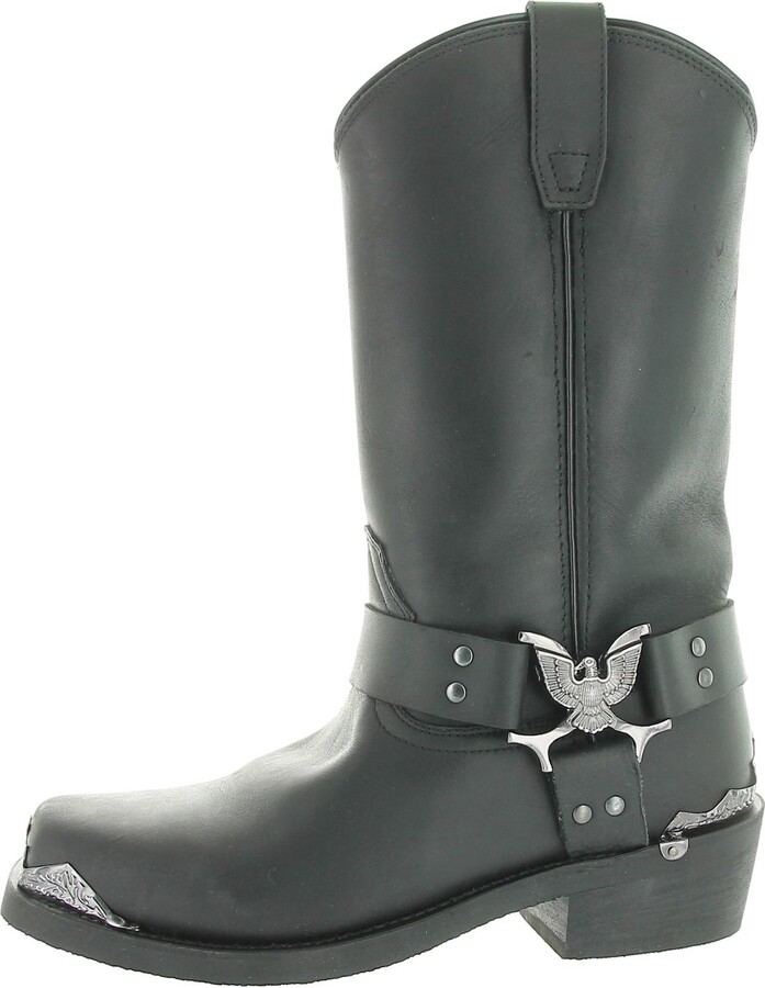 Dingo Chopper Mens Leather Harness Motorcycle Boots - ShopStyle