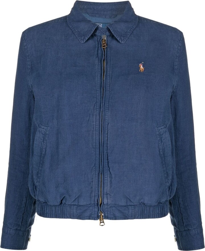 Polo Ralph Lauren Pony-Embroidered Linen Bomber Jacket - ShopStyle