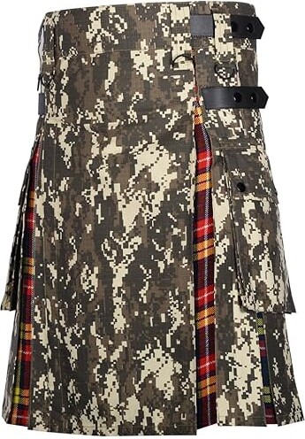 Bingo Sale Hybrid Heritage Classic Kilts with Printed Cotton & Tartan ...
