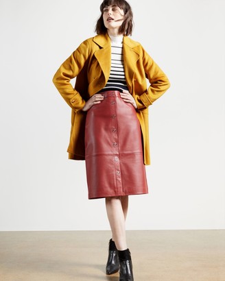 Ted Baker Red Wool Coat - ShopStyle