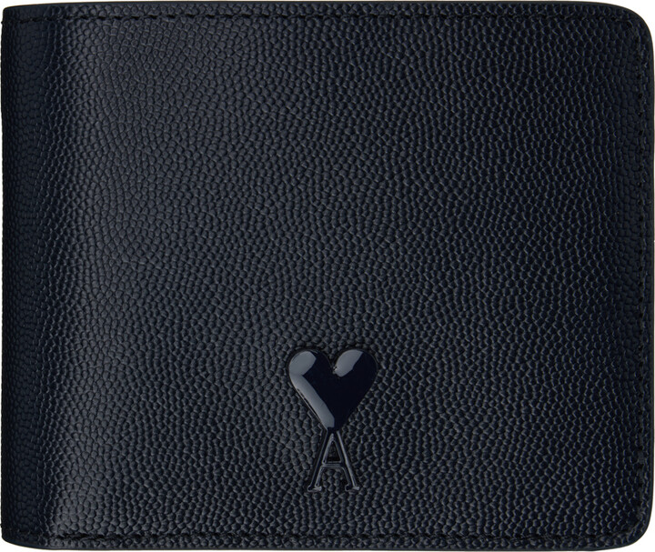 AMI Paris Navy Ami de Cœur Wallet - ShopStyle