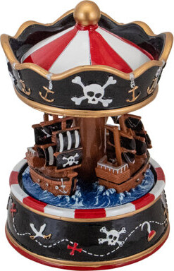 Northlight Seasonal 6.5" Children's Rotating Pirate Ship Carousel Music ...