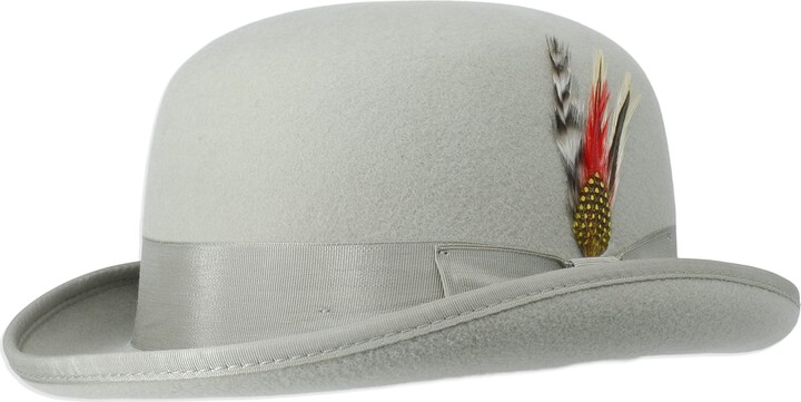 Gamble & Gunn Gamble and Gunn Grey Bowler Hat Large 59cm - ShopStyle
