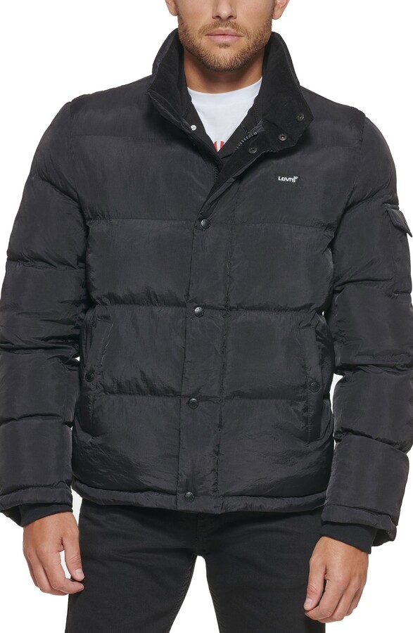 Levi's Solid Water Resistant Nylon Puffer Jacket - ShopStyle