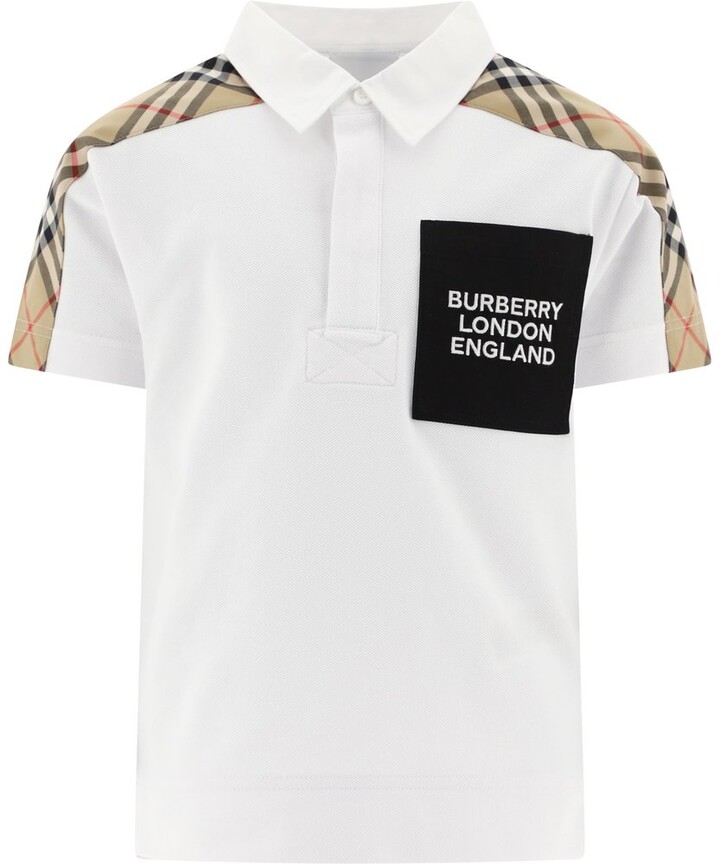 Burberry Children Logo Printed Pocket Polo Shirt - ShopStyle