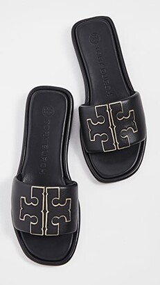 Tory Burch Double T Sport Slides - ShopStyle